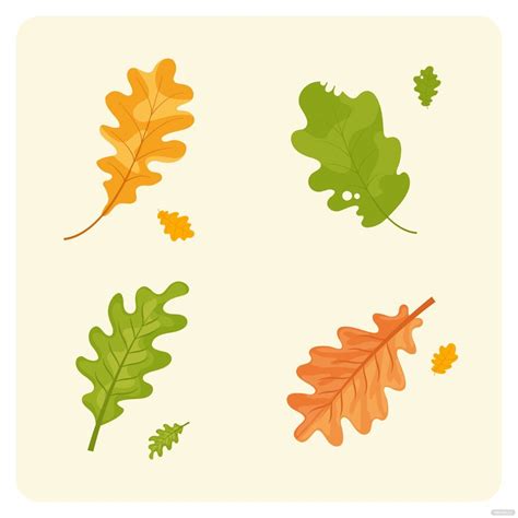 Oak Leaf Vector In Illustrator Svg  Eps Png Download