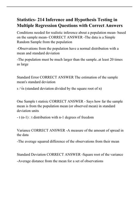 statistics 214 inference and hypothesis testing in multiple regression