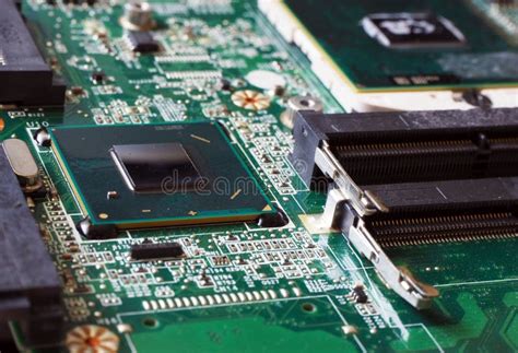 Central Processor Units On Mainboard Stock Image Image Of Electronic Semiconductor 279103341