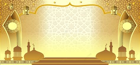 Eid Mubarak Islamic Background Vector Halal Bi Halal Background