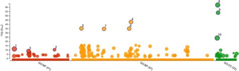 Functional Enrichment Analysis Using Ggost Multiquery Manhattan Plot Download Scientific