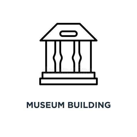 Museum Building Icon Linear Simple Element Illustration Classi Stock