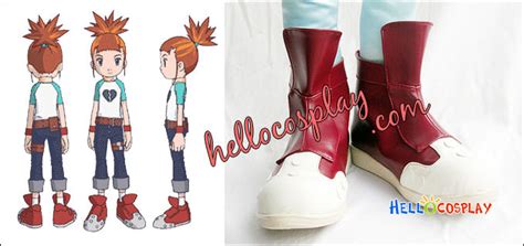 Digimon Tamers Cosplay Rika Nonaka Red Shoes Hello Cosplay Cosplay