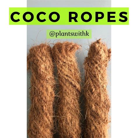 Coco Ropes Coco Rope Coconut Fiber Coco Coconut Twine Coco Yarn For Coco Poles Plant