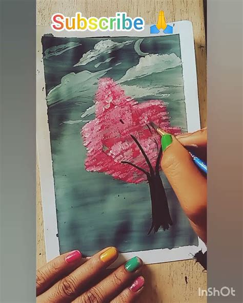 Tree Drowing 🌲easy Arts Penting Youtubeshort Vedio Youtube