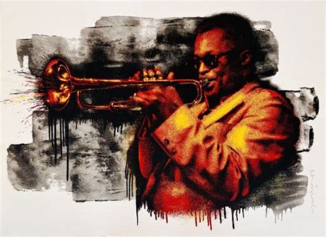 Mr Brainwash Miles Davis Red Yellow 2015 Screenprint