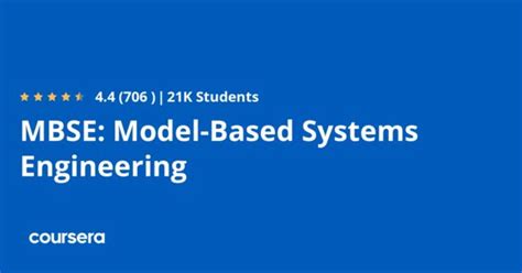 mbse model based systems engineering coursya