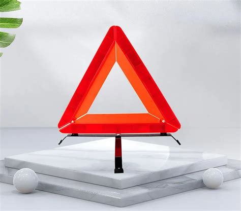 Folding Warning Triangle Red Fault Stop Wide Panel Parking High Reflective Warning Triangle