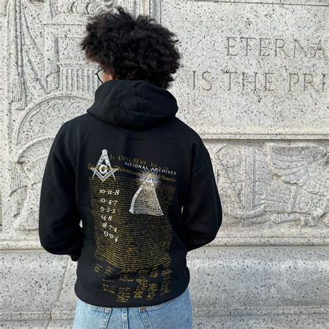 Declaration Secret Code Reveal Hoodie National Archives Store