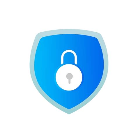 Premium Vector Vector Shield With Circle Padlock