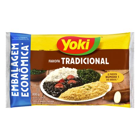 Farofa Tradicional Yoki 800g Donizete Distribuidora De Alimentos