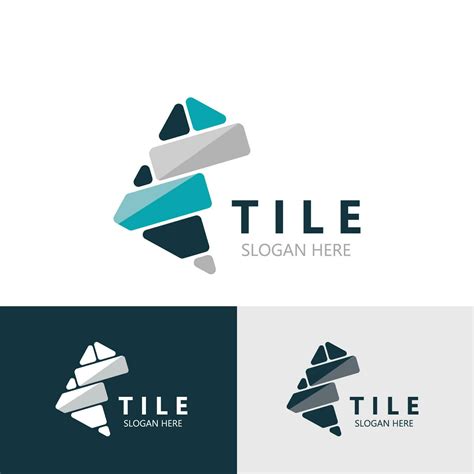 Elegant Tile Flooring Logo Design Business Store Building Template