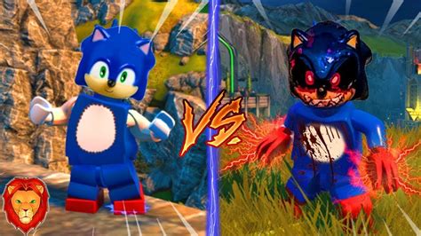 Sonic Vs Sonicexe De Lego Mucho Miedo 😱😰 Batalla Epica De Lego