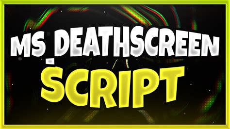 Esx Fivem Most Advanced Deathscreen Script Msdeathscreen