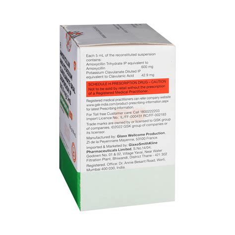 Augmentin Es Suspension 30 Minutes 247 Delivery