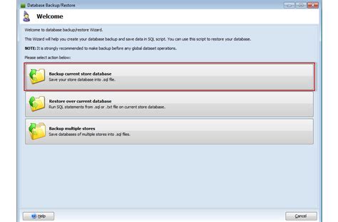 how to move prestashop database to another store