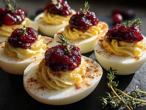 Irresistible Cranberry Deviled Eggs Recipe In Just 25 Minutes