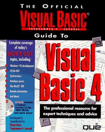 The Official Visual Basic Programmer S Journal Guide To Visual Basic 4 Barlow Chris De Bruijn