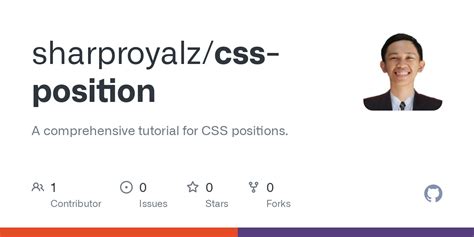 Github Sharproyalzcss Position A Comprehensive Tutorial For Css Positions