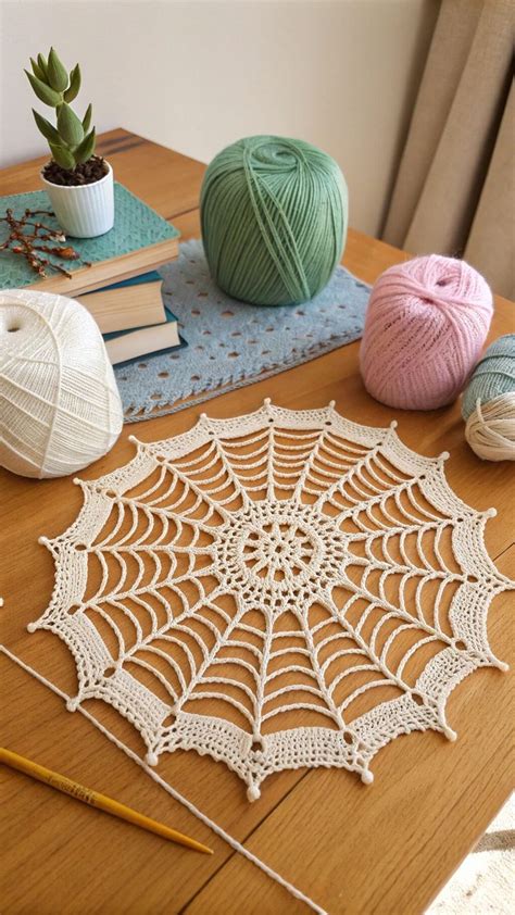 20 Stunning Crochet Spider Web Patterns Youll Love Crochet Spider