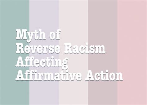 The Myth Of Reverse Racism Self By Sandy