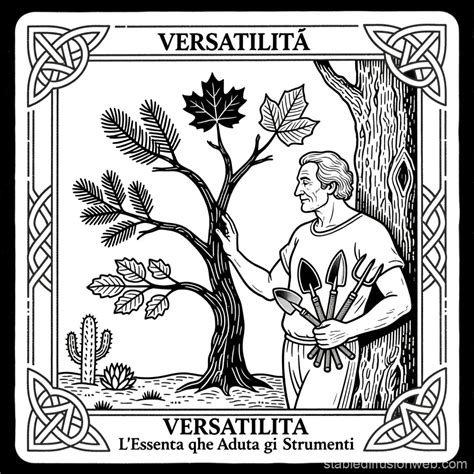 Miraculous Tree With Single Trunk Producing Five Different Branch Types Conifer Needles Prompts