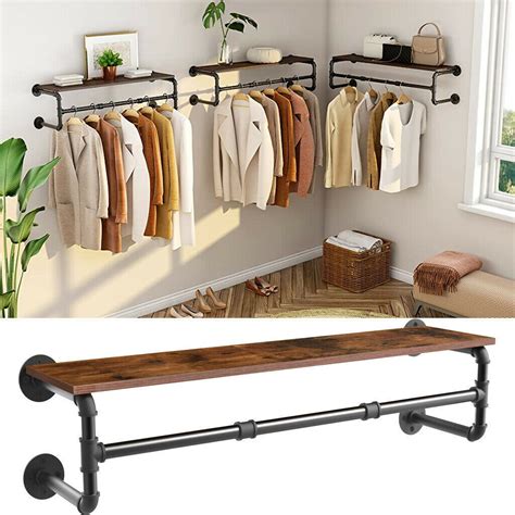 Hanging Rods For Clothes Homieasy 675ft Corner L Shaped Wall Mounted