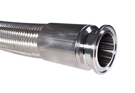 Tri Clamp Stainless Ss304 Hose Ptfe Lining Usa Lab