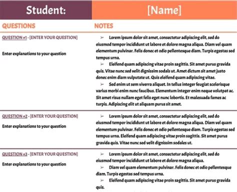 15 Free Note Taking Templates For Better Organization