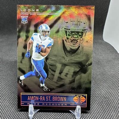 2021 Panini Illusions Trophy Collection Bronze 499 Amon Ra St Brown