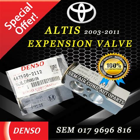 Toyota Altis Old Model 2003 2011 Year Original Denso Expension Valve Car Aircond System