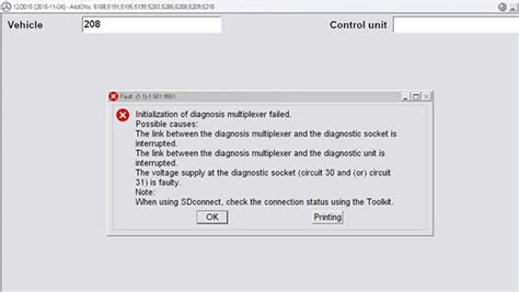 How To Solve Mb Sd C4 Insert Batteryi And Initialization Failed China Obd2 Tools Center