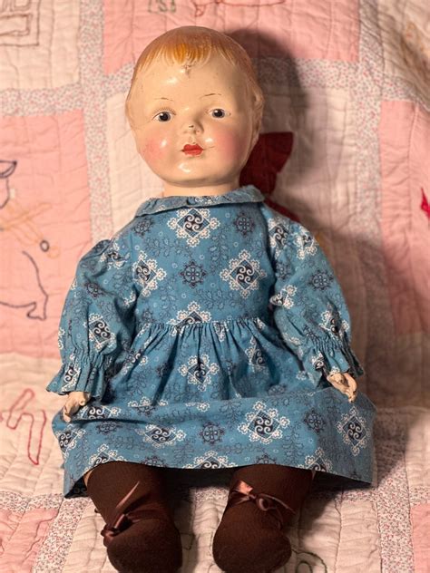 Antique Early Effanbee Composition Doll Over 100 Years Old 18” Etsy