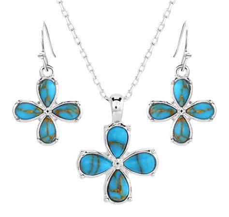 Montana Silversmiths Wildflower Turquoise Jewelry Set Cabelas