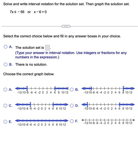 solved solve and write interval notation for the solution
