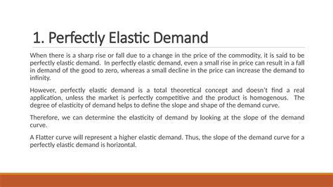 Elasticity Of Demand And Its Types Economics Pptx
