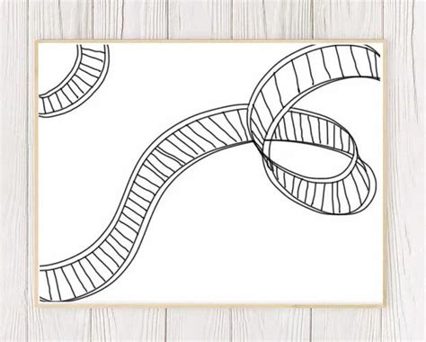 过山车简笔画步骤图简笔画图片大全