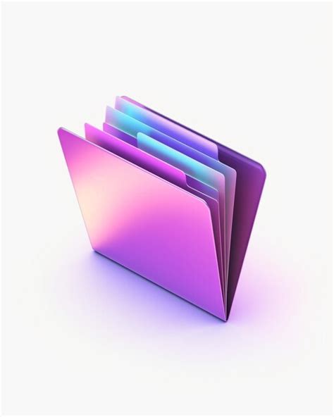 Premium Ai Image Folder Icon 3d