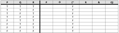 6 Filling In A Truth Table Another Example Elementary Formal Logic