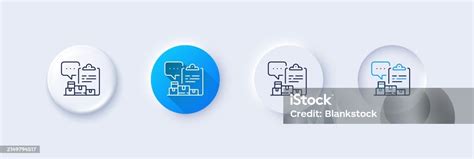 인벤토리 보고서 라인 아이콘입니다 창고 팔레트 표시 선 아이콘 벡터 3차원 형태에 대한 스톡 벡터 아트 및 기타 이미지 3차원 형태 고객 고급 Istock