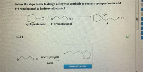 solved follow the steps below to design a stepwise synthesis