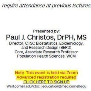 Biostatistics Lecture Series Introduction To Correlation And Linear Regression Weill