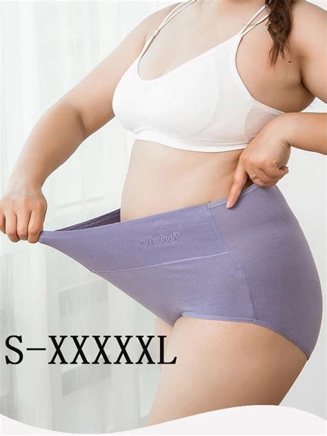 Damen Baumwoll H Schen Unterw Sche Hohe Taille Atmungsaktive Slips Dessous Intim Iert Sexy Plus