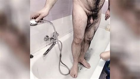 Amateur Couple Takes A Bath Wife With Hairy Pussy Big Ass Big Tits Amateur Does Yoga Naked Hairy