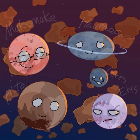 The Dwarf Planets By N4megenerator On Deviantart