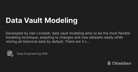 Data Engineering On Linkedin Data Vault Modeling Data Engineering Wiki