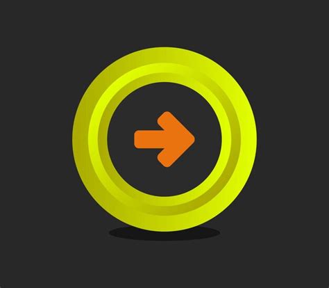 Botón De Flecha Vector Premium