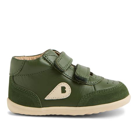 Bobux Champ High Step Up Bronze Green High Top Boots Solelution