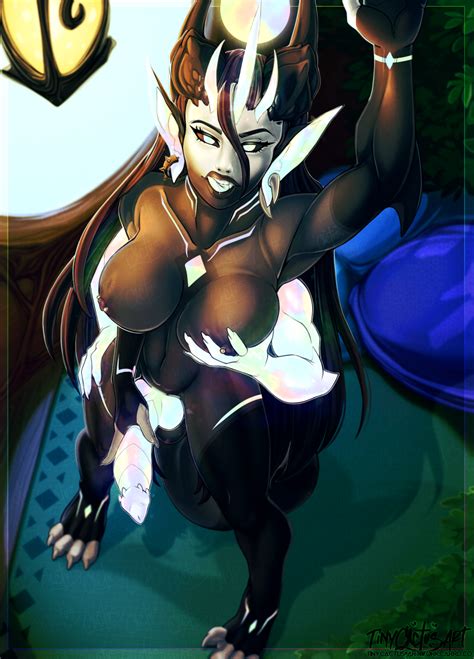 Rule 34 4 Arms Black Sclera Breast Grab Breasts Cactus Tinycactus