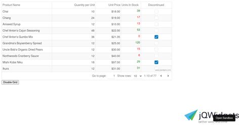 Disabling Grid Resets To Page 1 Codesandbox